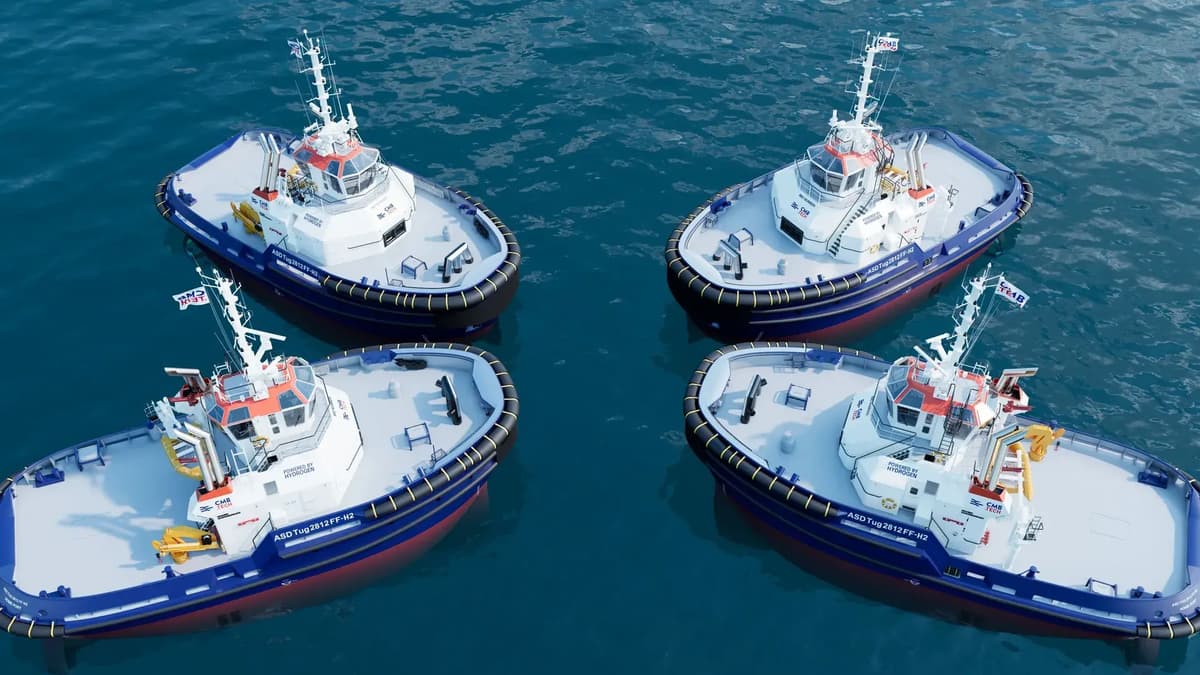 Shipbuilder taps CMB.TECH’s hydrogen dual-fuel tech for four tug boats ...