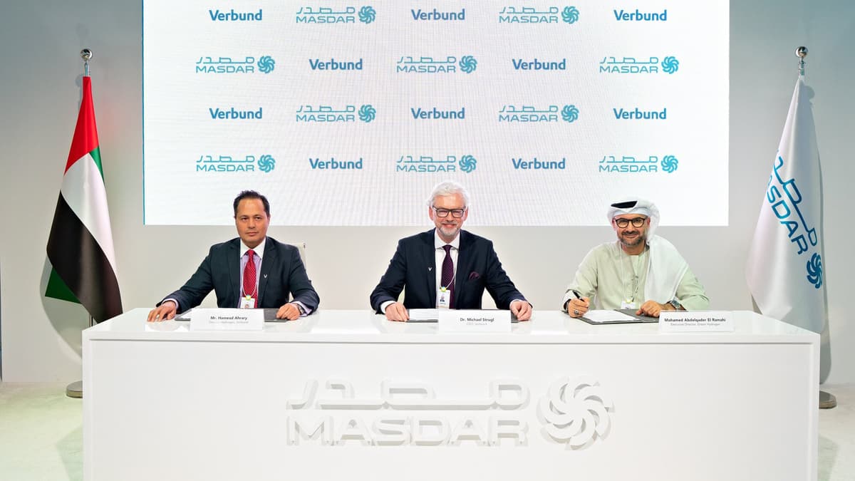 Masdar, Verbund to explore green hydrogen production for export to Central Europe | Technology ...