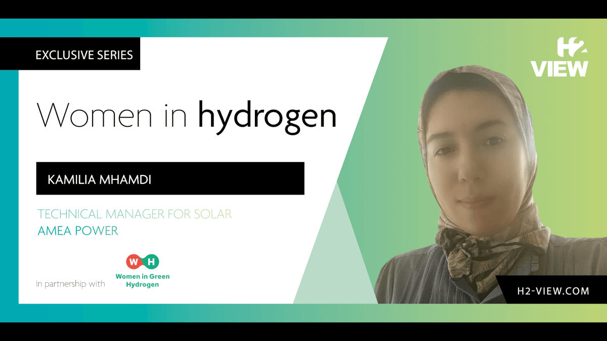 Women in hydrogen: Kamilia Mhamdi, AMEA Power | Exclusive | H2 View
