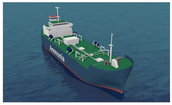 Mitsubishi Shipbuilding and INPEX complete ammonia bunkering vessel study