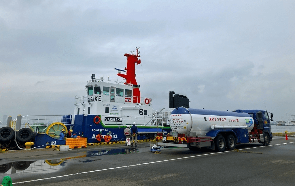 JERA completes truck-to-ship ammonia bunkering in Japan | Mobility | H2 ...